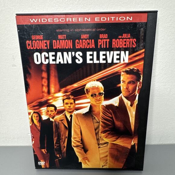 Media | Oceans Eleven Dvd Widescreen Very Good George Clooney Brad Pitt ...